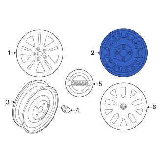 Nissan Rogue OEM Wheels - Original Steel & Alloy Wheels | CARiD