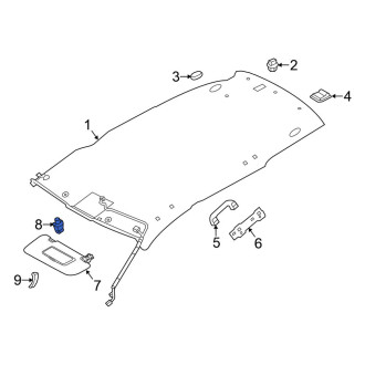 Nissan Car & Truck Replacement Sun Visors — CARiD.com