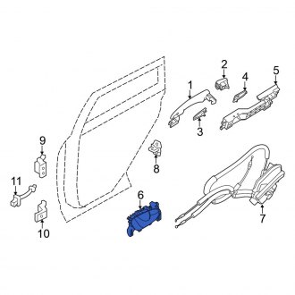 Nissan Rogue Door Handles & Window Crank Handles | CARiD