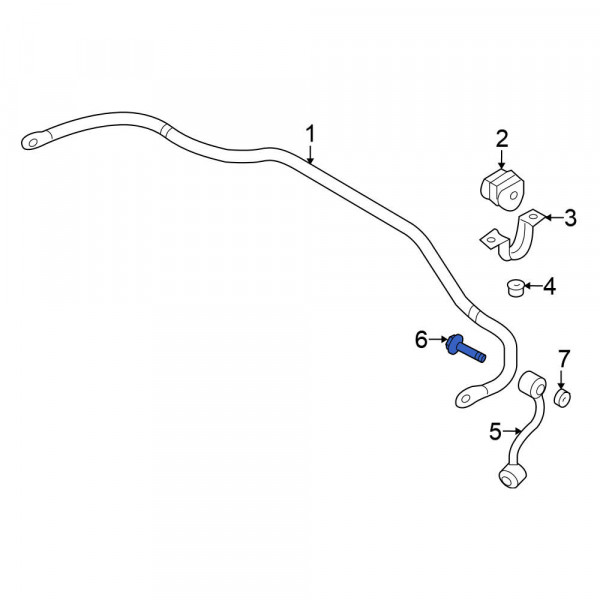 Nissan OE 54459EN10A - Suspension Crossmember Bolt