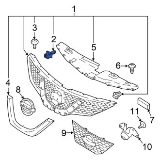 Nissan Grille Brackets & Hardware - Clips, Brackets | CARiD