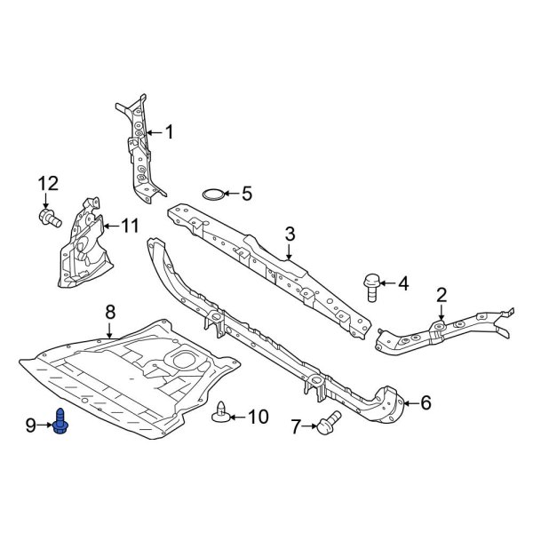 Nissan OE 0155309241 - Fender Liner Retainer
