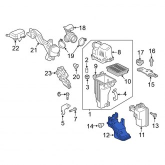 Nissan Versa OEM Air Intake Parts | Filters, Manifolds — CARiD.com