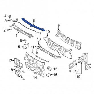 Nissan Kicks Cowl Panels & Parts - Vent Grills | CARiD