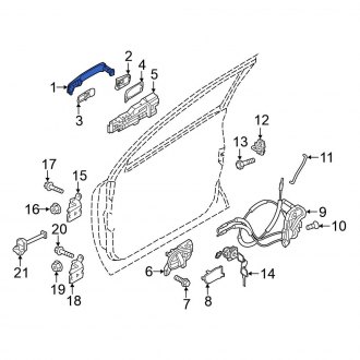 Nissan Versa Door Handles & Window Crank Handles — CARiD.com
