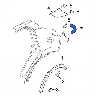 Nissan Kicks Replacement Fender Seals | Front & Rear — CARiD.com