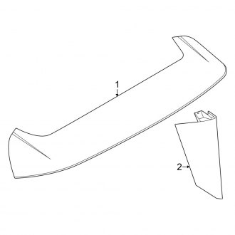 2025 Nissan Kicks Factory Style Rear Spoilers | CARiD