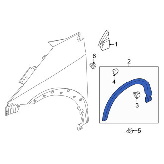 Nissan Ariya Replacement Fender Moldings & Trim | CARiD