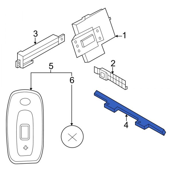 Nissan OE 285E55MP0A - Front Keyless Entry Antenna