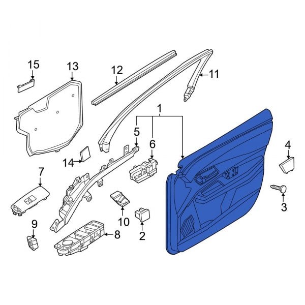 Nissan OE H21525MPMA - Rear Right Outer Door Outer Panel