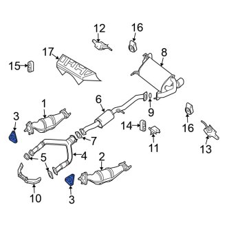 Nissan Frontier OEM Exhaust Parts | Systems, Tips, Pipes — CARiD.com