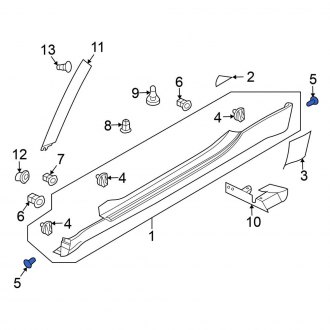 Nissan Rocker Panel Hardware | Fasteners, Clips, Brackets — CARiD.com