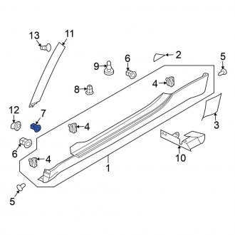 Nissan Sentra Rocker Panel Hardware | Clips, Brackets — CARiD.com