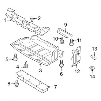 2015 Nissan 370Z Radiator Support Covers — CARiD.com