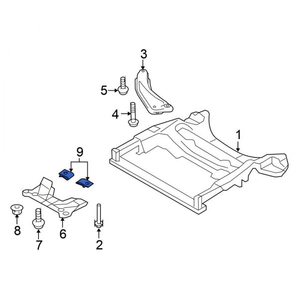 Nissan OE 54588JK01A - Suspension Crossmember Reinforcement Nut