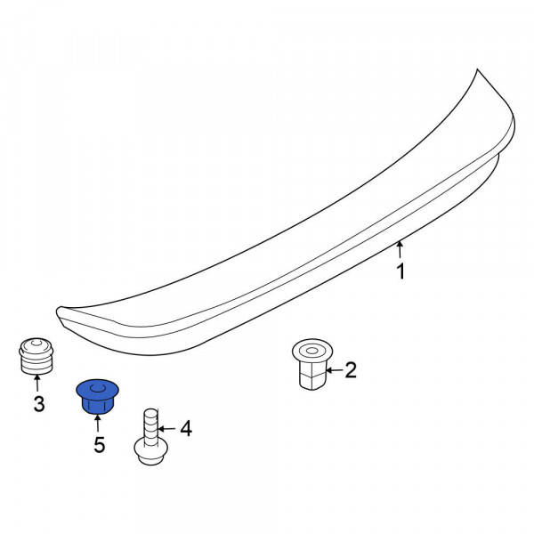 Nissan OE 0891110637 - Daytime Running Light Nut