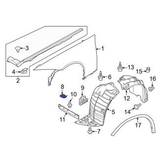 Nissan Leaf Header Panel Brackets & Hardware — CARiD.com