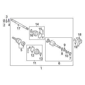 Nissan Ariya OEM Driveline & Axle Parts | Hubs, CV-Joints — CARiD.com