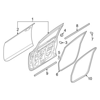 2021 Nissan Leaf OEM Doors & Parts - Shells, Panels | CARiD