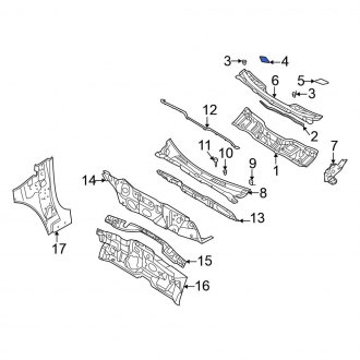 Nissan Sentra Hood Weatherstripping Seals — CARiD.com