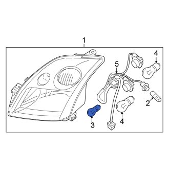 Nissan Sentra Headlight Components | Brackets, Adapters — CARiD.com