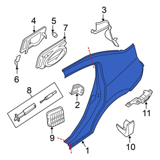 Nissan Sentra OEM Quarter Panels & Parts | Rear & Front — CARiD.com