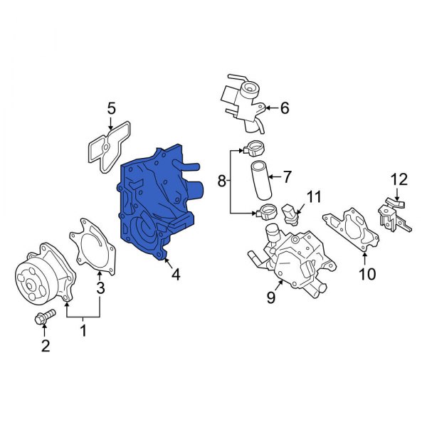 Nissan OE 21250BV81A - Engine Coolant Thermostat Kit