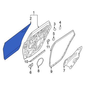 Nissan Sentra Replacement Door Shells & Skins | CARiD