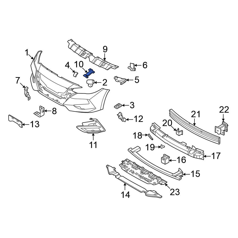 Nissan OE 622566LB0B - Front Right Fog Light Trim