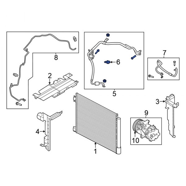 Nissan OE 921366801R - A/C Refrigerant Pressure Sensor