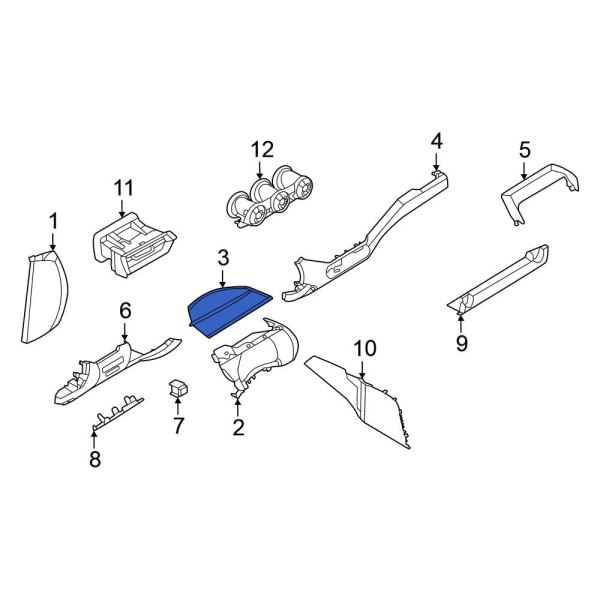 Nissan OE 682706LB0A - Instrument Cluster Visor