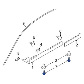 Nissan Sentra Rocker Panel Hardware - Clips, Brackets | CARiD
