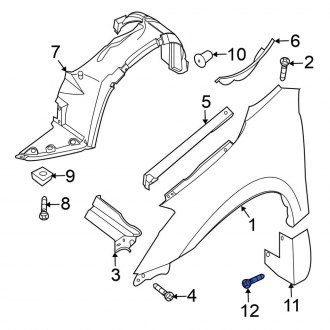 Nissan Kicks Bumper Brackets & Hardware | Front, Rear — CARiD.com