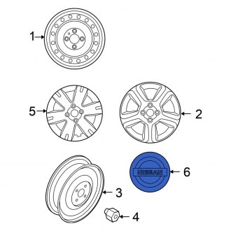 Nissan Quest OEM Wheels & Tires | Lug Nuts, TPMS Sensors — CARiD.com