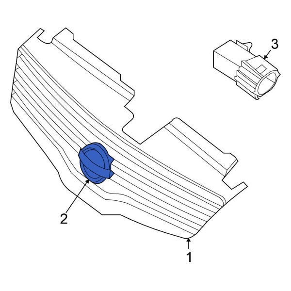 Nissan OE 62890JA000 - Front Grille Emblem