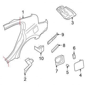 2008 Nissan Altima OEM Quarter Panels & Parts | CARiD