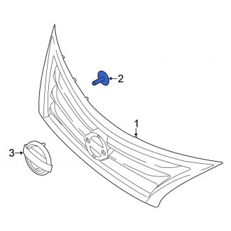 Nissan Grille Brackets & Hardware - Clips, Brackets | CARiD