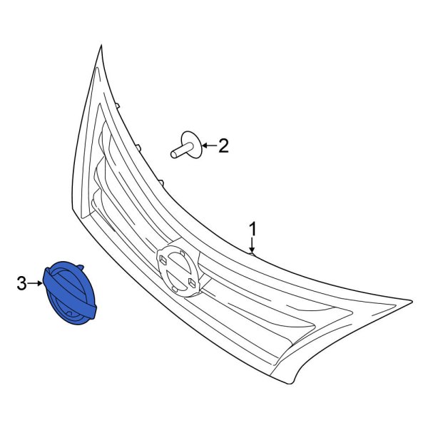 Nissan OE 628891JA0A - Front Grille Emblem