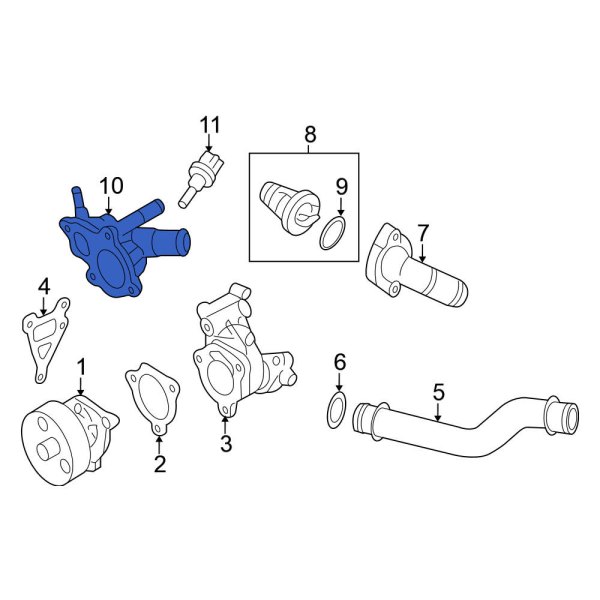 Nissan OE 110603TA0B - Engine Coolant Outlet Flange