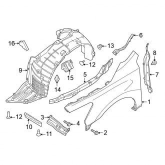 2016 Nissan Altima OEM Fenders - Front, Rear, Inner | CARiD