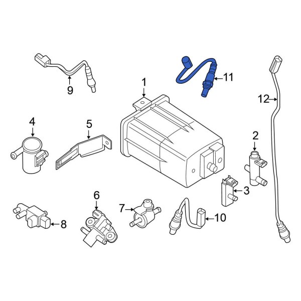 Nissan OE 226A01HC0A - Rear Right Oxygen Sensor