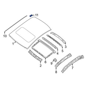 Nissan Maxima Roof Hardware | Clips, Screws — CARiD.com