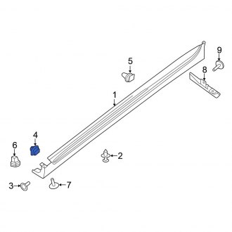 Nissan Juke Rocker Panel Hardware - Clips, Brackets | CARiD