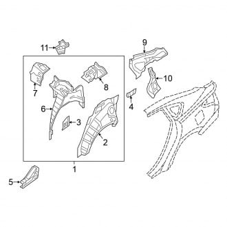 2016 Nissan Altima OEM Fenders - Front, Rear, Inner | CARiD