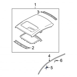 Nissan Maxima Roof Hardware | Clips, Screws — CARiD.com
