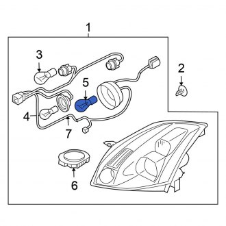 Nissan Headlight Components | Brackets, Adapters, Retainers — CARiD.com