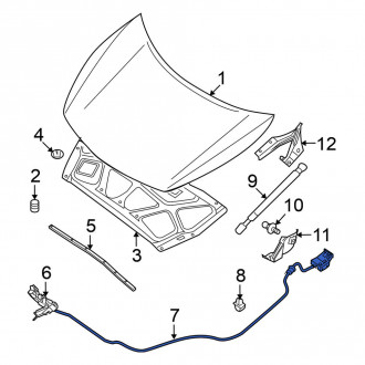 Nissan Hood Release Cables & Handles — CARiD.com