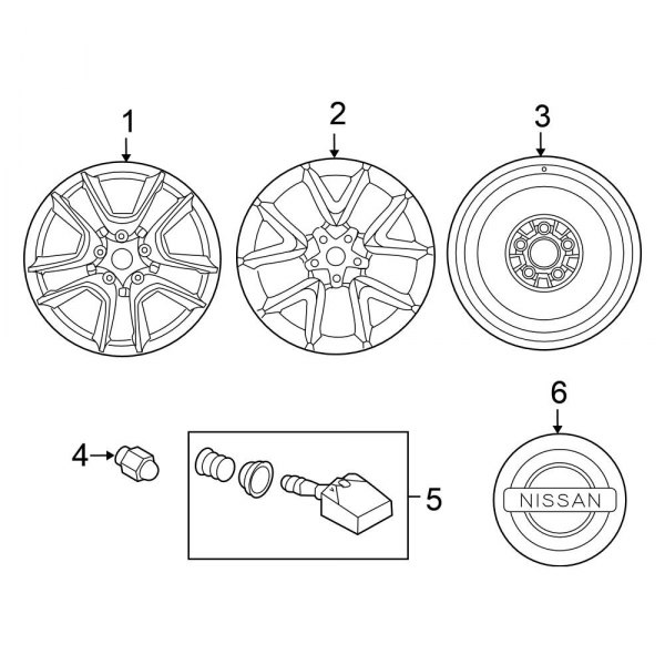 Nissan OE 403009N02E - Wheel