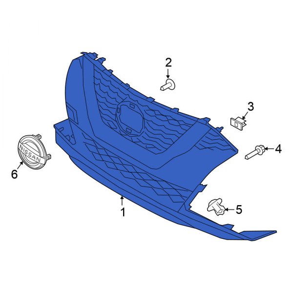 Nissan OE 623109DJ0A - Front Grille