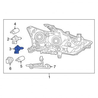 Nissan Rogue Headlight Components | Brackets, Adapters — CARiD.com